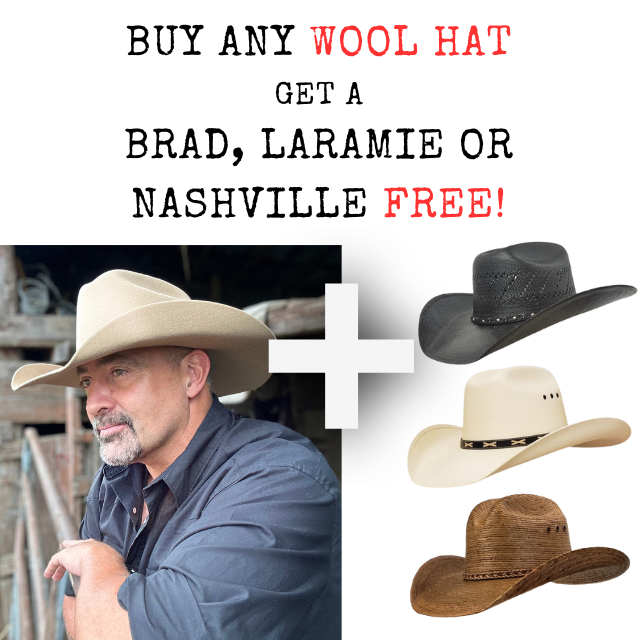Buy any Wool hat, get a Brad, Laramie, or Nashville FREE! – Gone ...